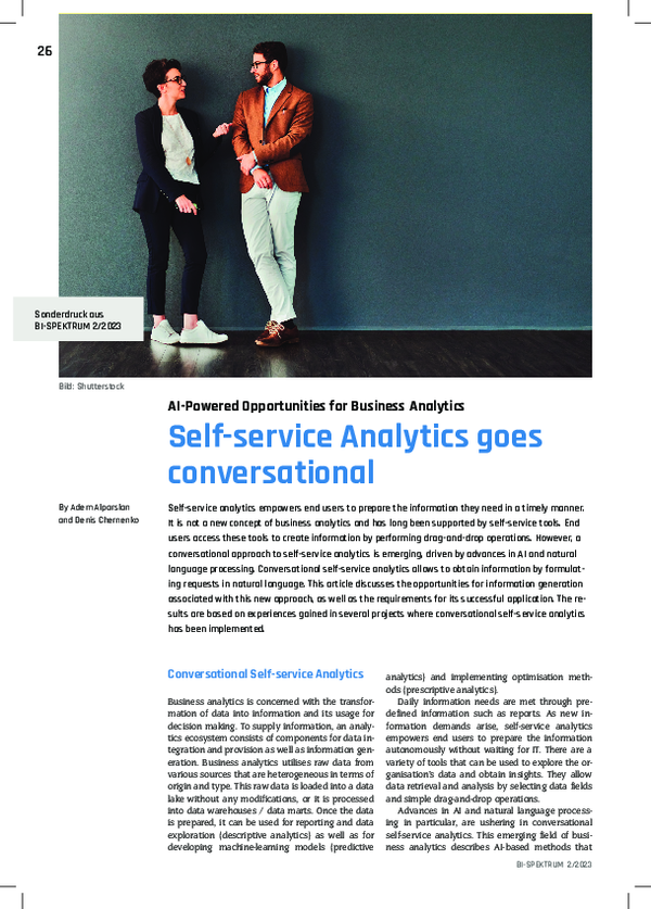 (PDF) AI-Powered Opportunities for Business Analytics: Self-service ...
