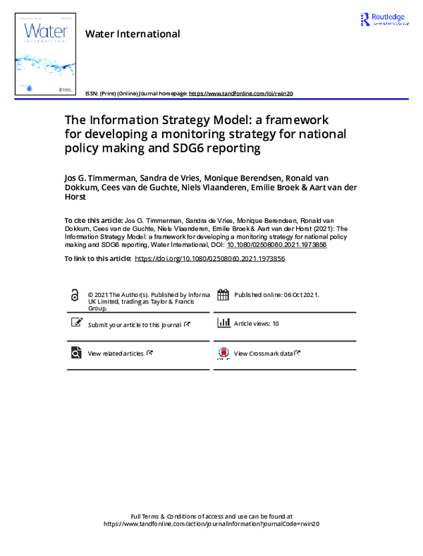 (PDF) The Information Strategy Model: a framework for developing a ...