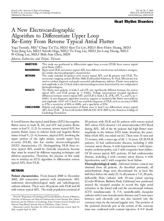 (PDF) A New Electrocardiographic Algorithm to Differentiate Upper Loop ...