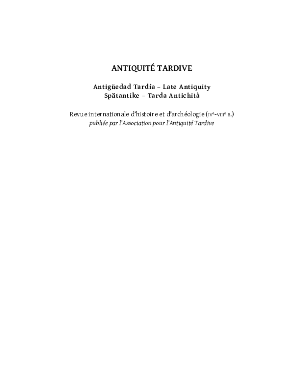 (PDF) Muriel Moser, Emperor and Senators in the Reign of Constantius II ...