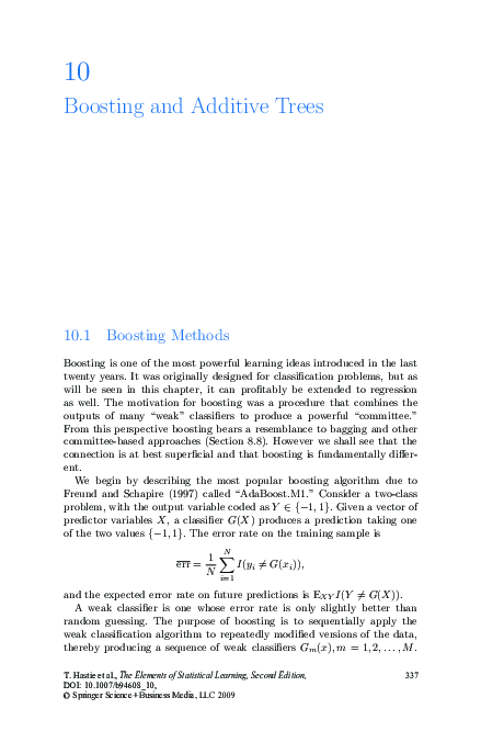(PDF) Boosting and Additive Trees