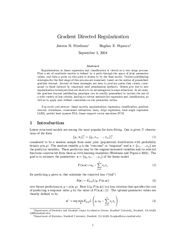 (PDF) Gradient Directed Regularization