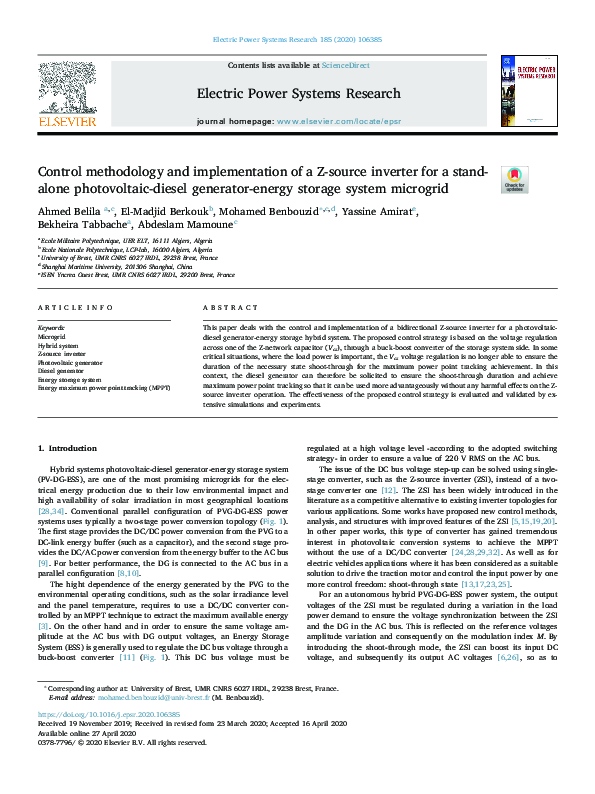 (PDF) Control methodology and implementation of a Z-source inverter for a stand-alone ...