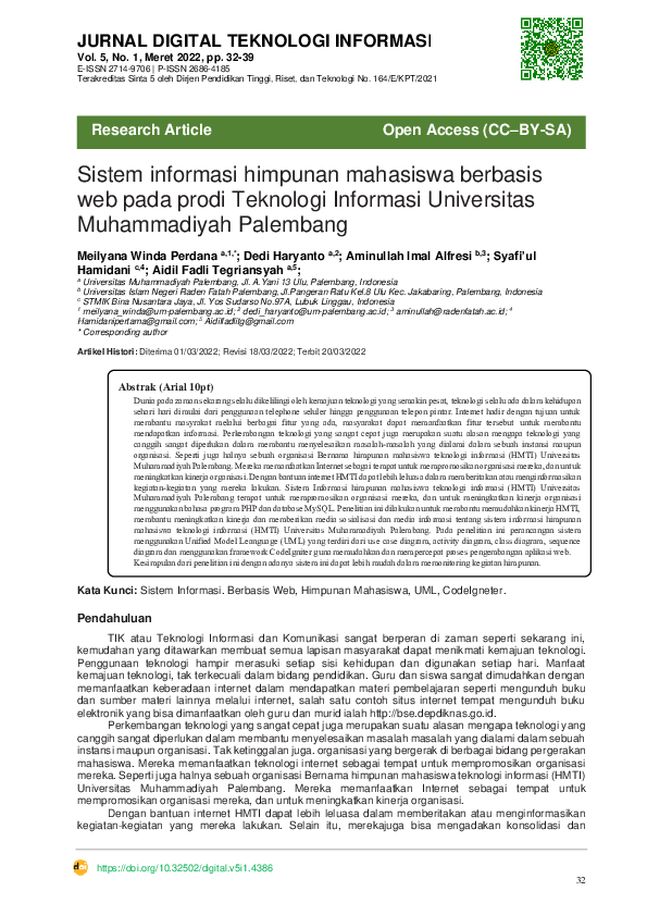 (PDF) Sistem Informasi Himpunan Mahasiswa Berbasis Web Pada Prodi Teknologi Informasi ...