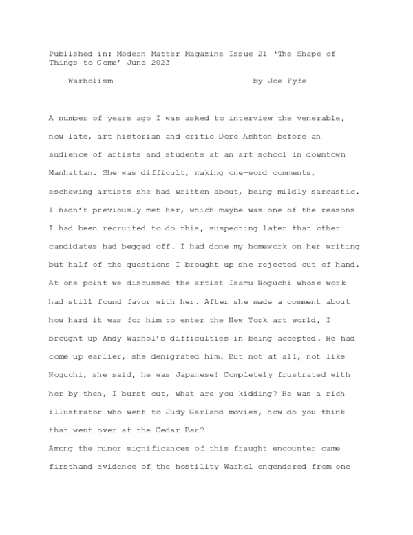 (PDF) Published in: Modern Matter Magazine Issue 21 'The Shape of ...