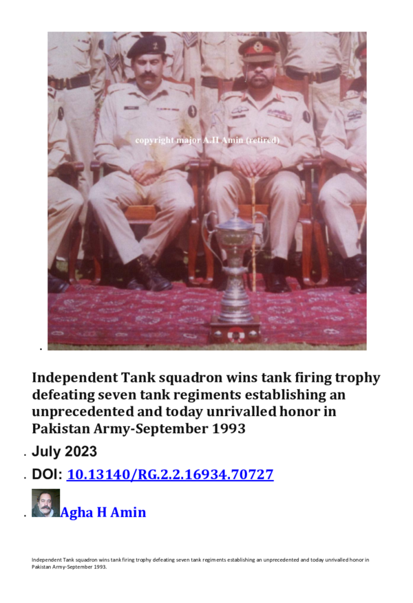 (PDF) Independent Tank squadron wins tank firing trophy defeating seven ...
