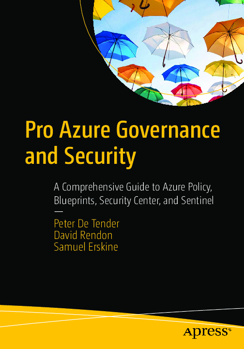 (PDF) Pro Azure Governance and Security: A Comprehensive Guide to Azure ...