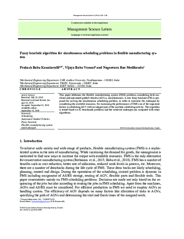 (PDF) Fuzzy heuristic algorithm for simultaneous scheduling problems in flexible manufacturing ...