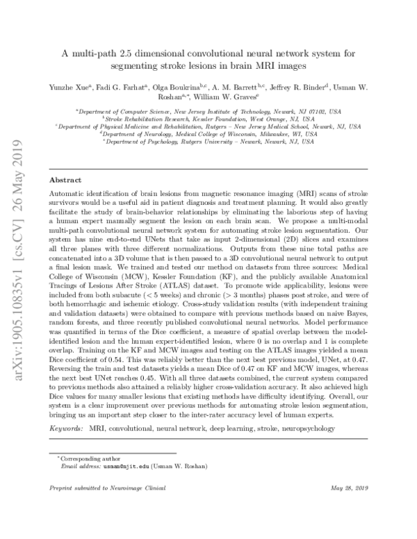 (PDF) A multi-path 2.5 dimensional convolutional neural network system ...
