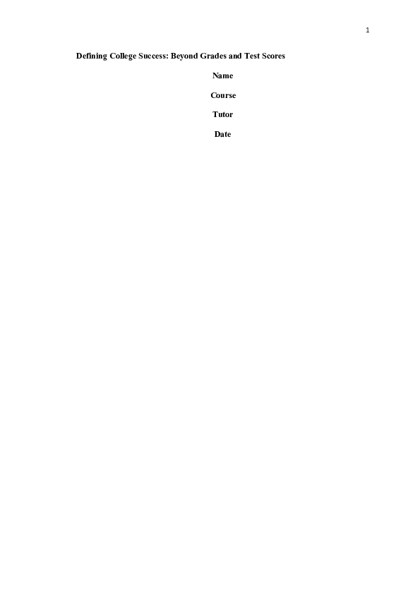 (DOC) Defining College Success (1)