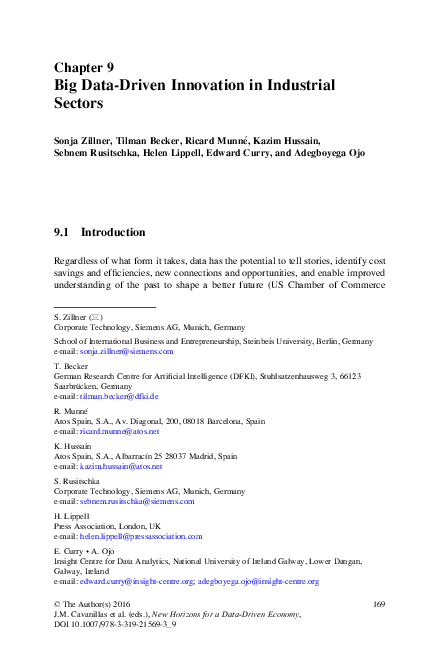 (PDF) Big Data-Driven Innovation in Industrial Sectors