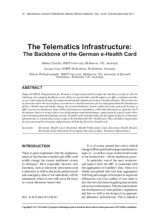 (PDF) The Telematics Infrastructure