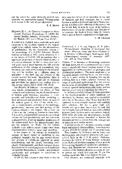 (PDF) Chemical Transport in Metasomatic Processes