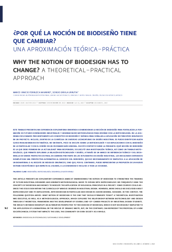 (PDF) Why the notion of biodesign has to change? A theoretical ...