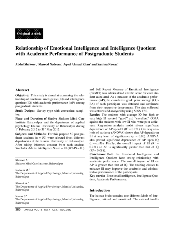 (PDF) Wechsler Adults Intelligence Scale – III (WAIS – III)