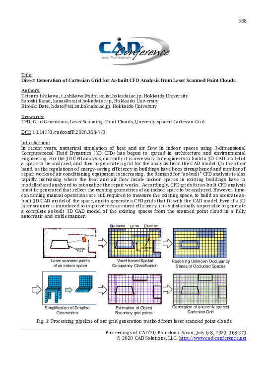 (PDF) Direct Generation of Cartesian Grid for As-built CFD Analysis ...