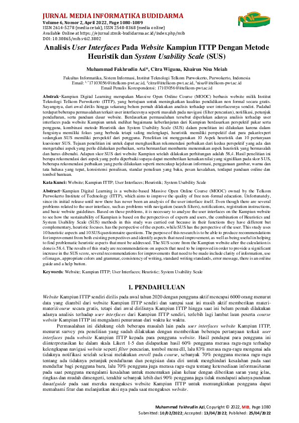 (PDF) Analisis User Interfaces Pada Website Kampiun ITTP Dengan Metode ...