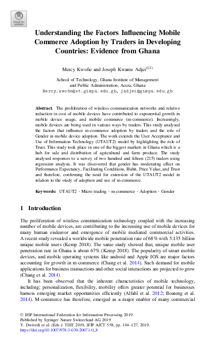 (PDF) Understanding the Factors Influencing Mobile Commerce Adoption by ...
