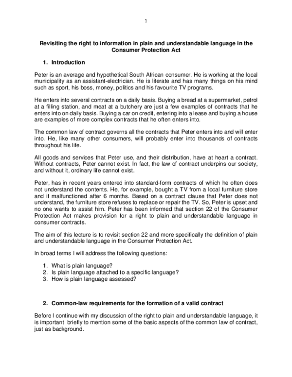 (PDF) Revisiting the right to information in plain and understandable ...