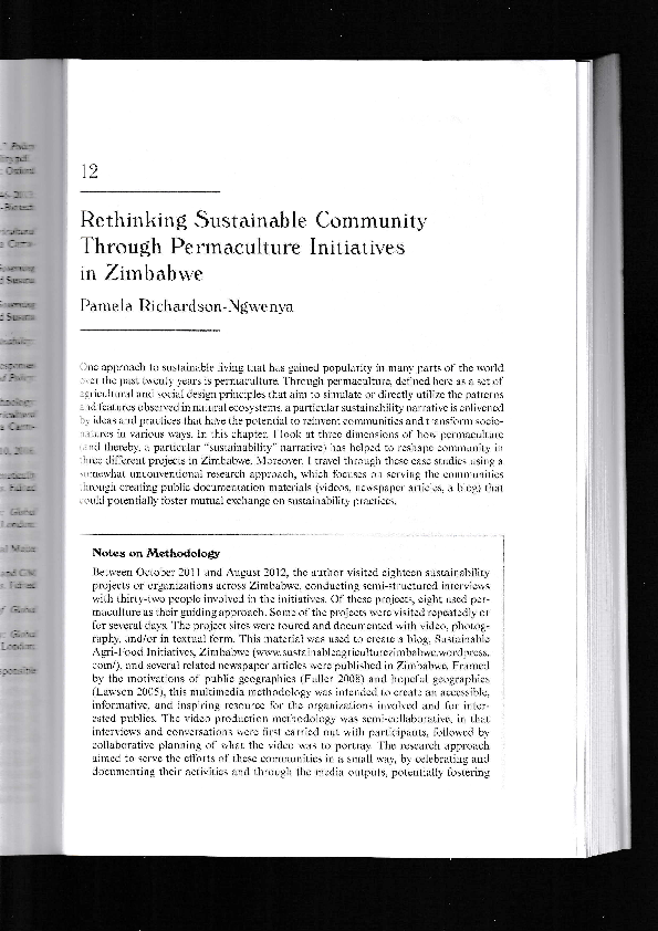(PDF) Rethinking Sustainable Community Through Permaculture Initiatives ...