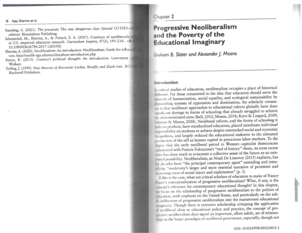 (PDF) Progressive Neoliberalism and the Poverty of the Educational ...