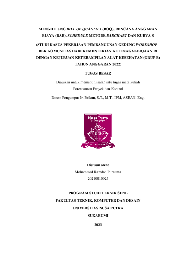 (PDF) MENGHITUNG BILL OF QUANTITY (BOQ), RENCANA ANGGARAN BIAYA (RAB ...