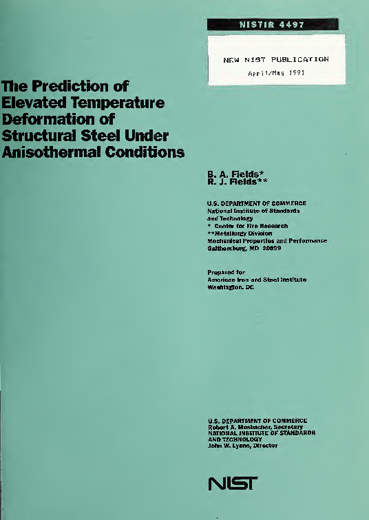 (PDF) The prediction of elevated temperature deformation of structural ...