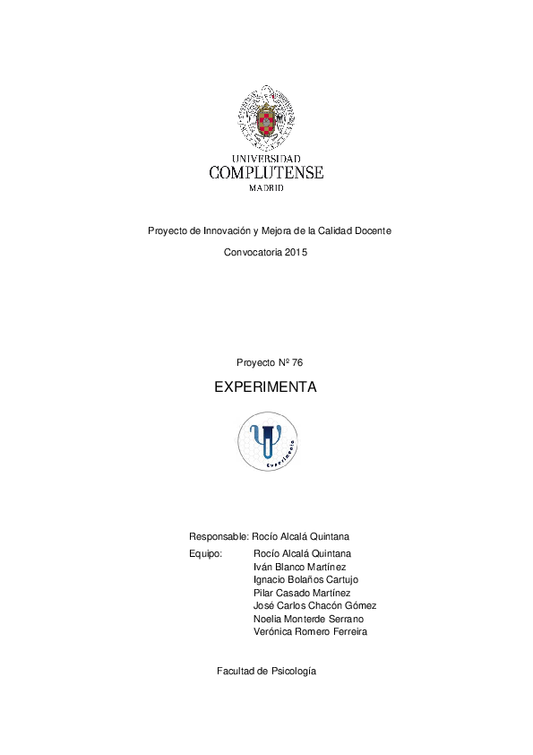 (PDF) Experimenta