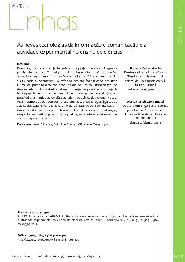 (PDF) As novas tecnologias da informação e comunicação e a atividade ...