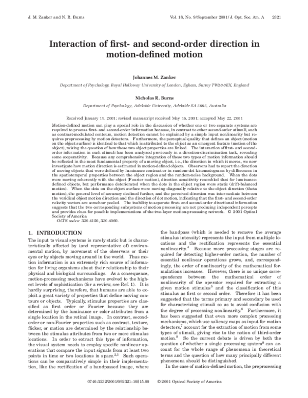 (PDF) Interaction of first- and second-order direction in motion ...