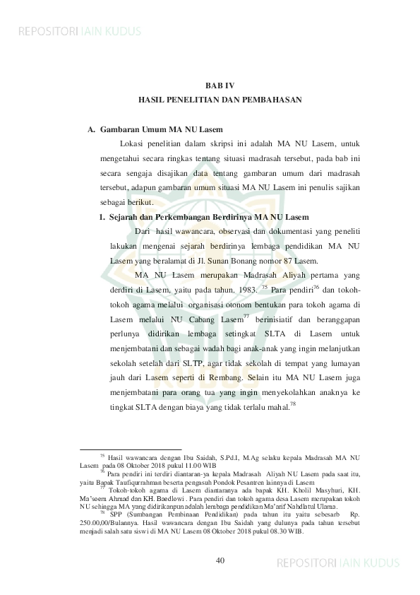 (PDF) Strategi Manajemen Madrasah Dalam Meningkatkananimo Peserta Didik Barudi Ma Nu Lasem