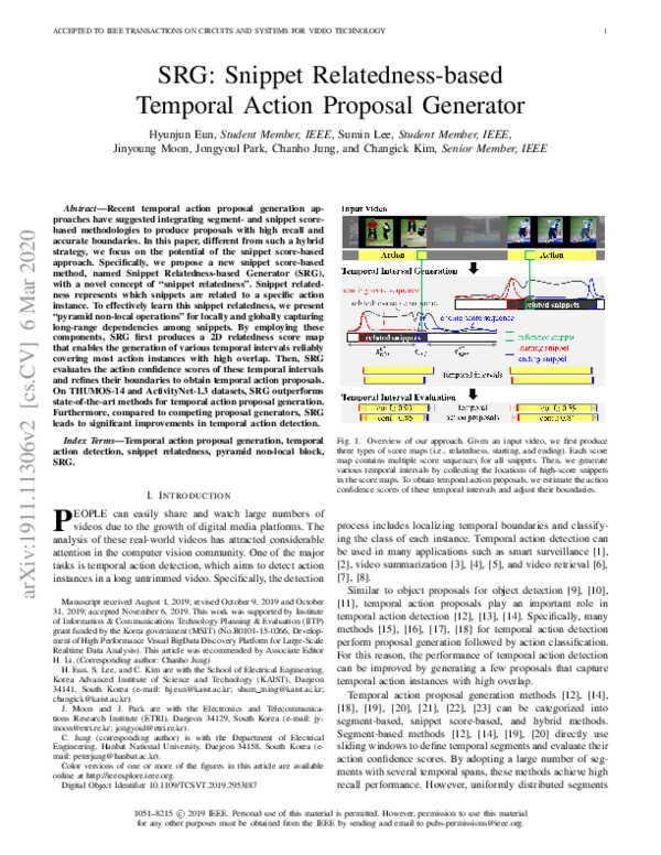 (PDF) SRG: Snippet Relatedness-Based Temporal Action Proposal Generator