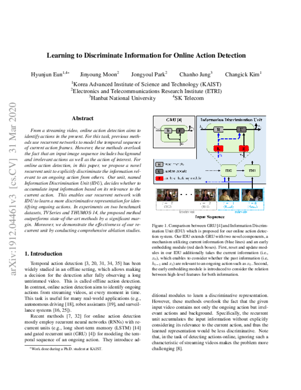 (PDF) Learning to Discriminate Information for Online Action Detection ...
