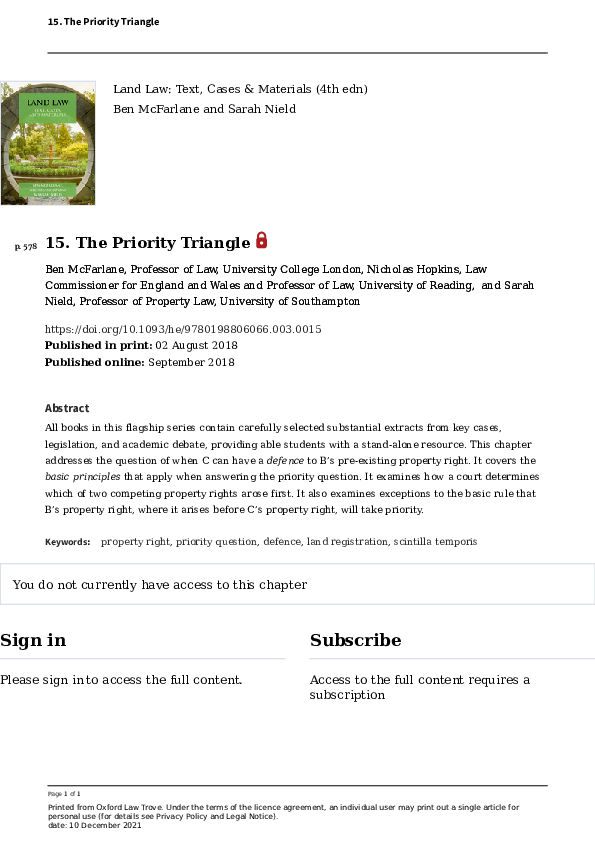 (PDF) 15. The Priority Triangle