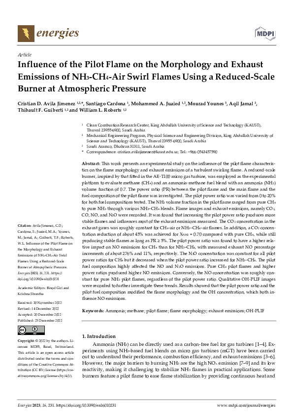 (PDF) Influence of the Pilot Flame on the Morphology and Exhaust ...