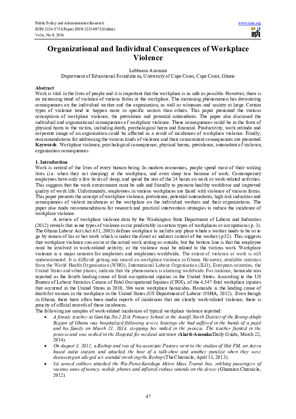 PDF Organizational And Individual Consequences Of Workplace Violence pdf-organizational-and-individual-consequences-of-workplace-violence