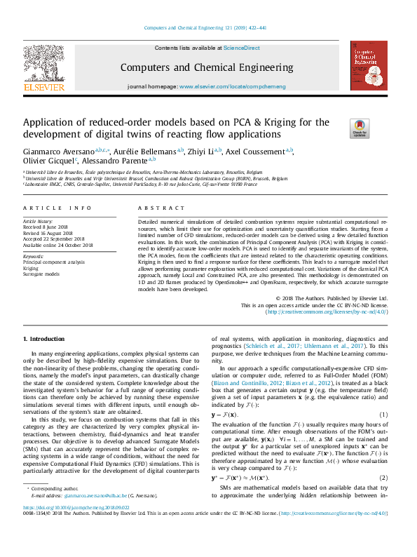Pdf Reducing Cfd Costs With Pca And Kriging