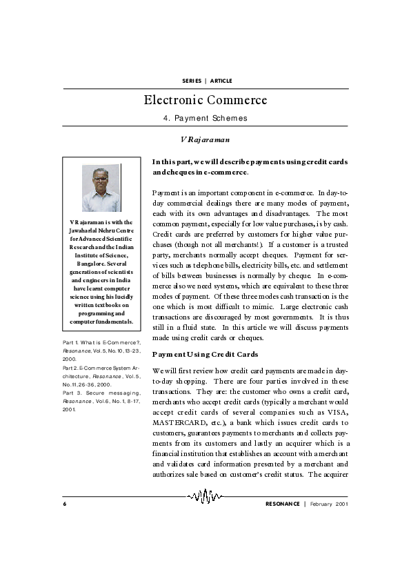 (PDF) Electronic commerce