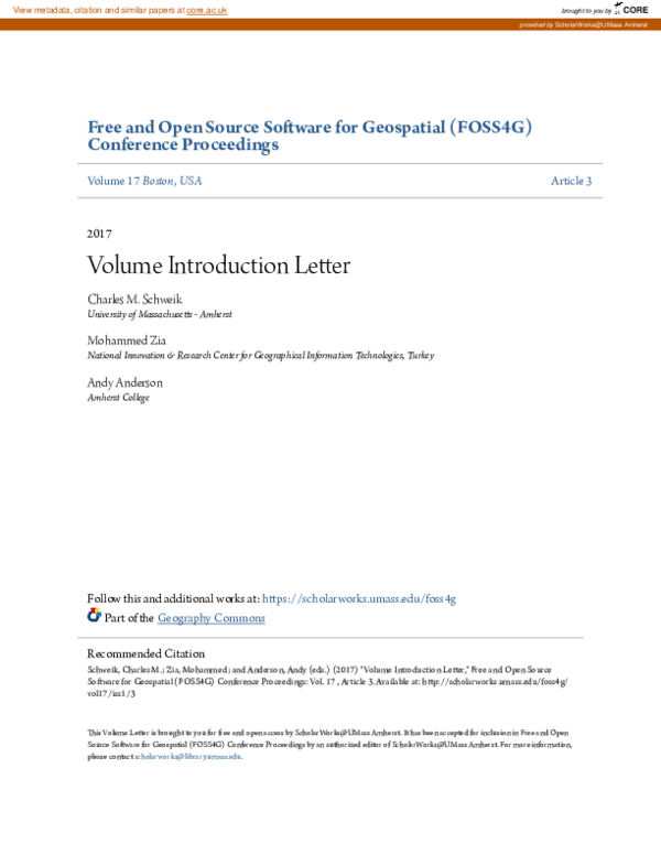 (PDF) Volume Introduction Letter