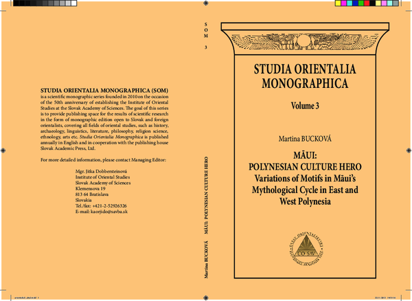 (PDF) Martina BUCKOVÁ MĀUI: POLYNESIAN CULTURE HERO Variations of ...
