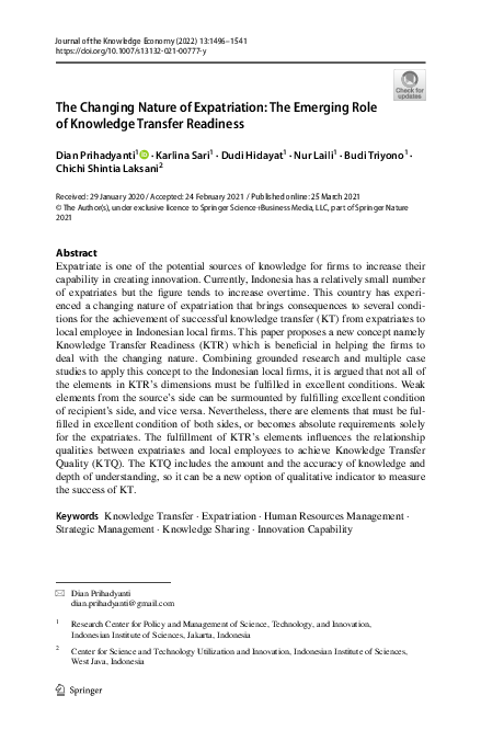 (PDF) The Changing Nature of Expatriation: The Emerging Role of ...