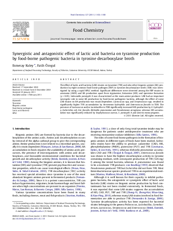 (PDF) Synergistic and antagonistic effect of lactic acid bacteria on ...