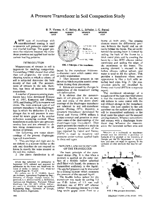 (PDF) A Pressure Transducer in Soil Compaction Study