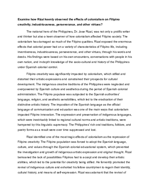 (DOC) Rizal - activity 4