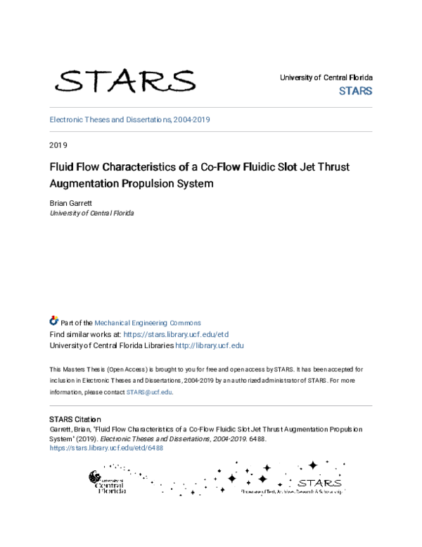 (PDF) Fluid Flow Characteristics of a Co-Flow Fluidic Slot Jet Thrust ...