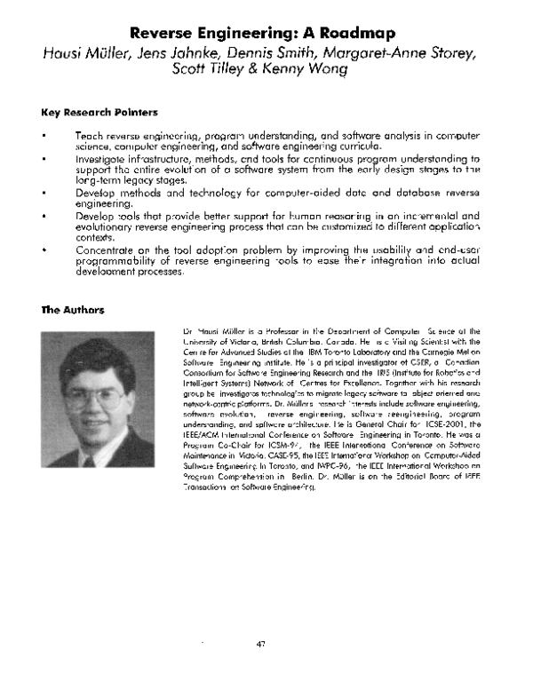 (PDF) Reverse engineering