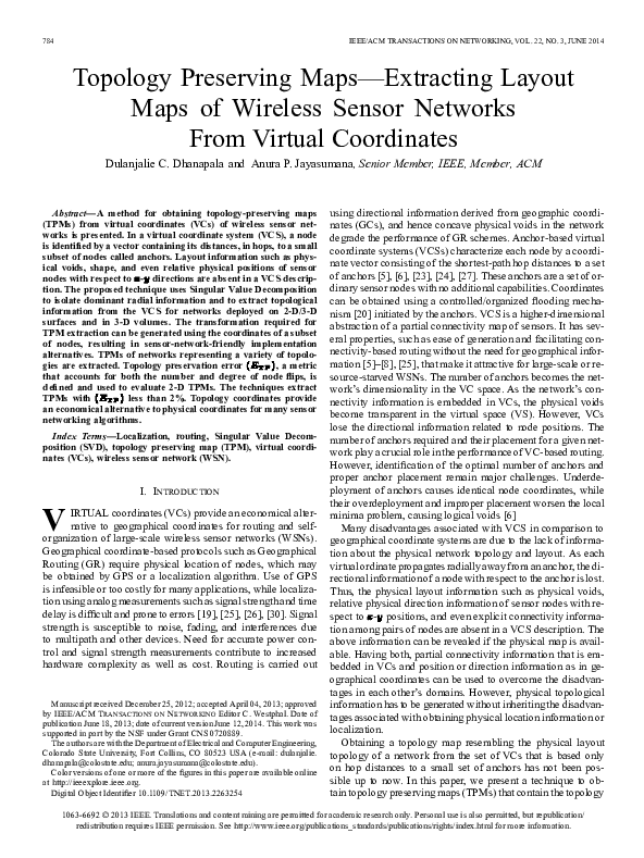 (PDF) Topology Preserving Maps—Extracting Layout Maps of Wireless ...