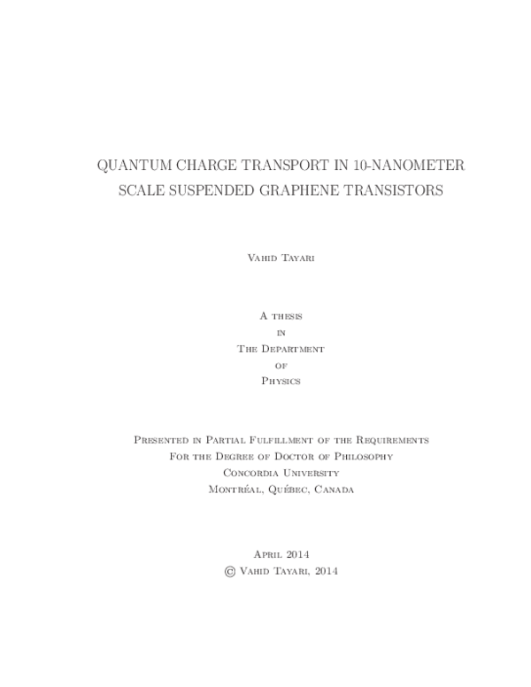 (PDF) Quantum charge transport in 10-nanometer scale suspended graphene ...