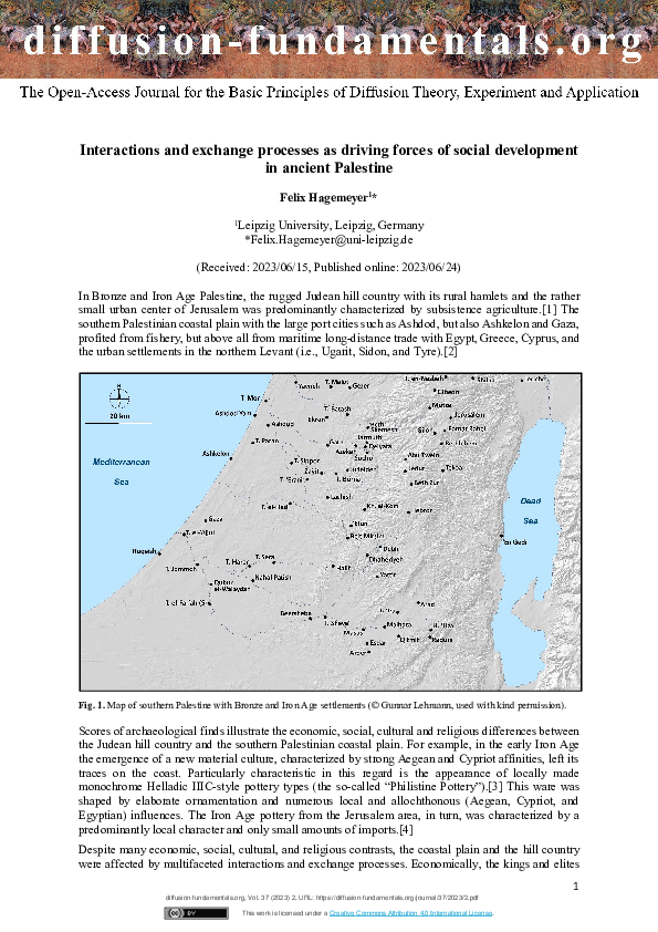 (PDF) Interactions and exchange processes as driving forces of social ...
