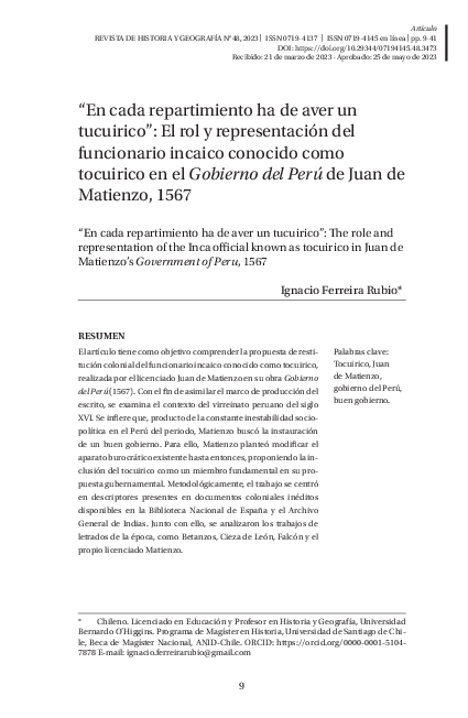 (PDF) “En cada repartimiento ha de aver un tucuirico”: el rol y ...